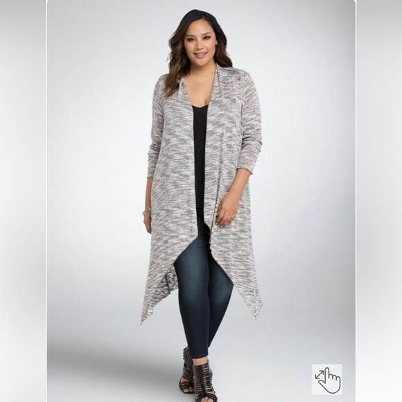 torrid | Sweaters | Torrid Knit Sharkbite Duster 2 | Poshmark